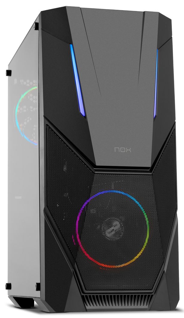 Caixa NOX Infinity Delta Glass RGB Black ATX - SWTL